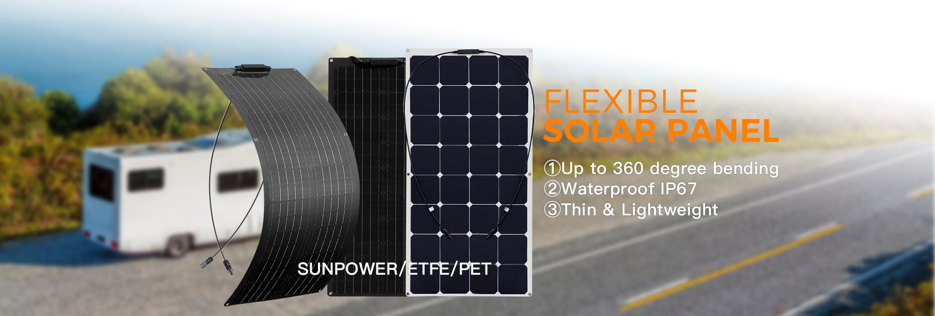 LW flex solar panels